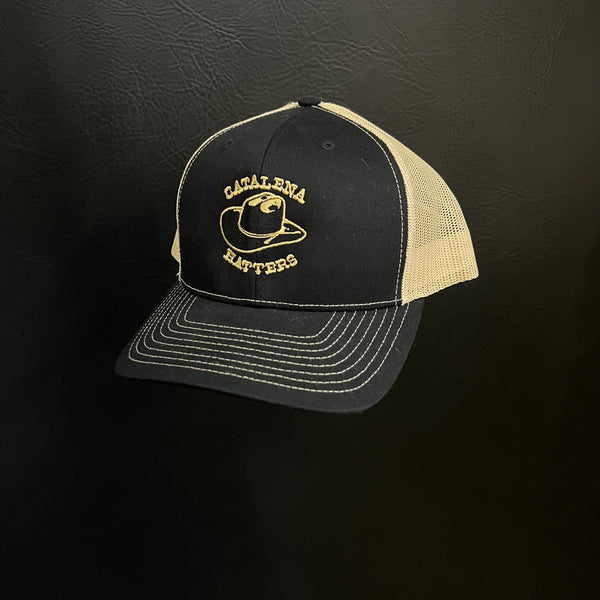 Black/Vegas Gold Cap - Catalena Hatters